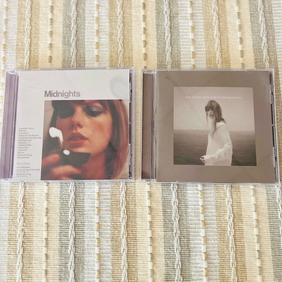 Media | Taylor Swift Midnights And Ttpd Cds Set | Poshmark
